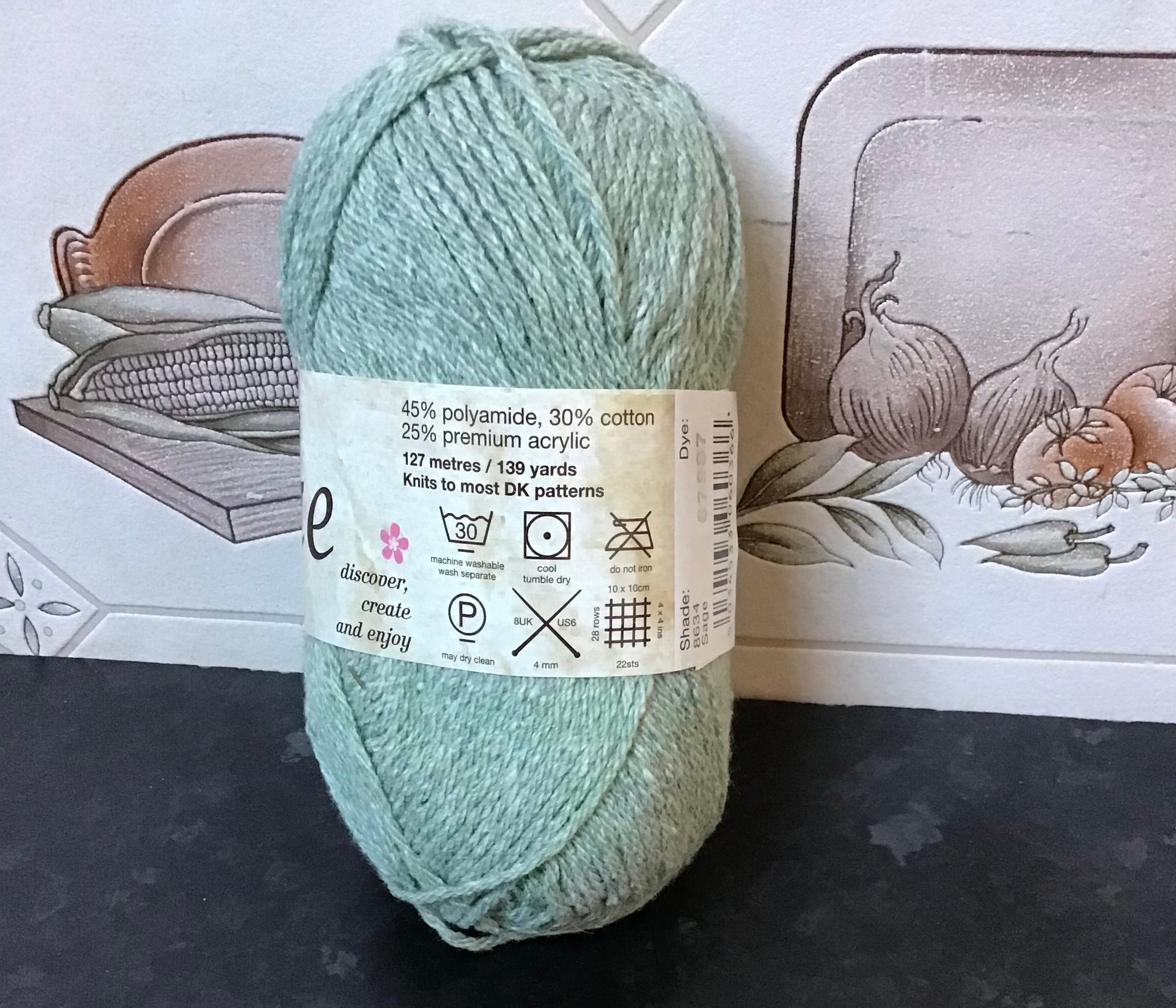10 X 50 Gm Balls, Stylecraft Breeze, Sage, 30% Cotton - Etsy