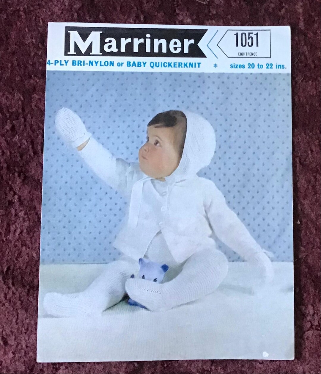 Vintage Marriner 4ply Baby Pram Set Knitting Pattern (20-22") - Etsy UK