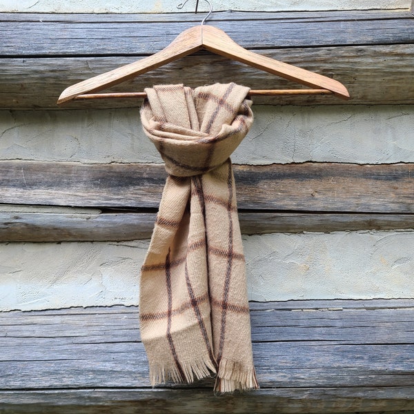 Crochet Plaid Scarf - Etsy