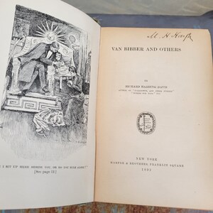 1892/van Bibber and Others/1800s/antique/books/first Edition/richard ...