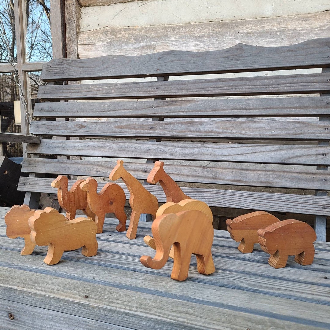 Noahs Ark Blocks/folk Art/wooden Blocks/wooden - Etsy