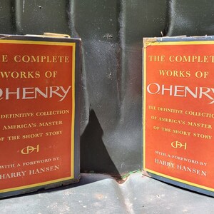 O Henry/complete Works/vol 1 & 2/books/doubleday/1950s/1953/mid Century ...