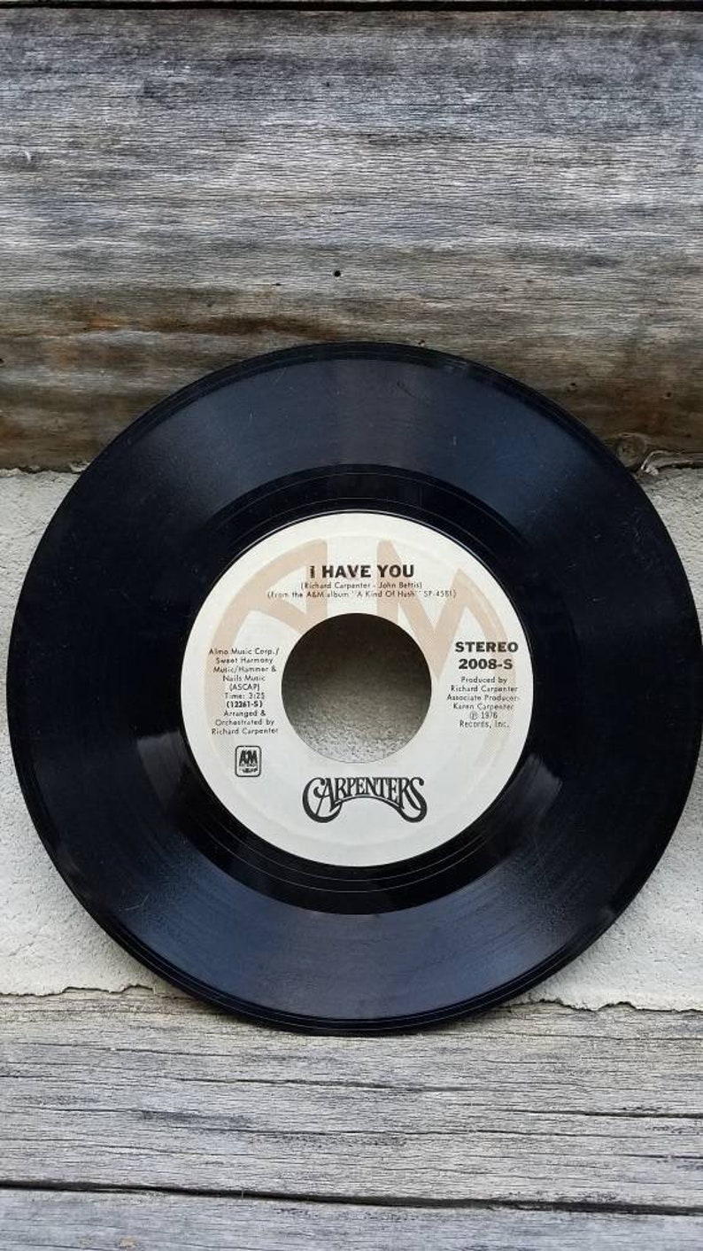 Carpenters 45 RPMS Vinyl Single/vintage Records/i Kept on - Etsy