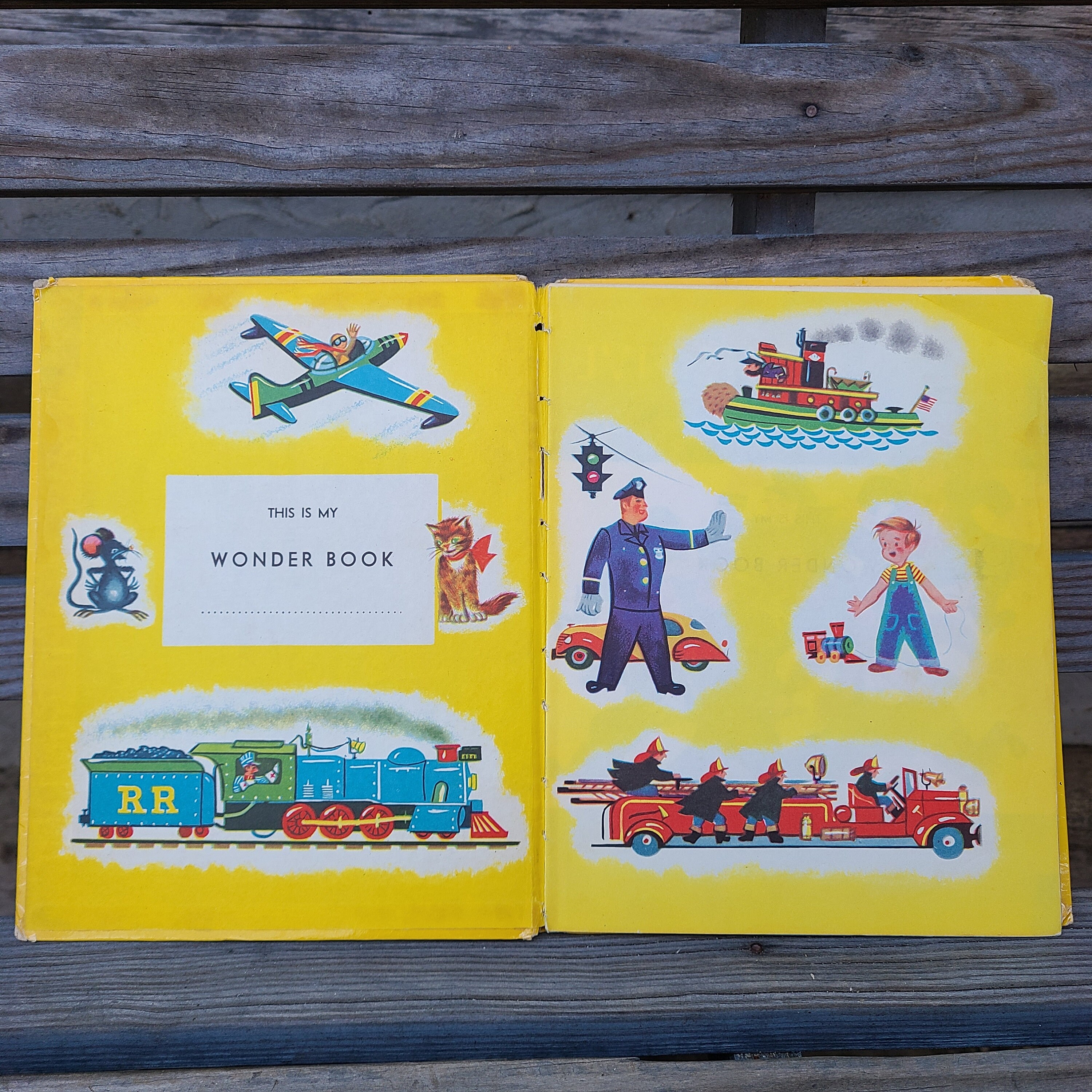1950s Childrens Books/five Jolly Brothers/illustrated/vintage/hardcover ...