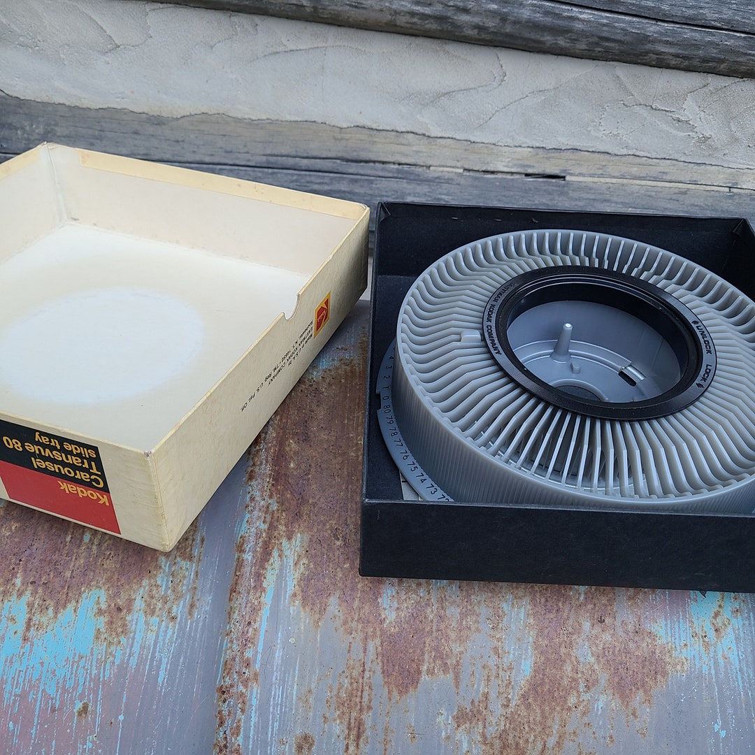 Vintage Slide Tray/kodak Carousel Transvue 80/made in Usa/original Box ...