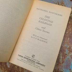 Nathaniel Hawthorne/the Celestial Railroad/short Stories/collection ...