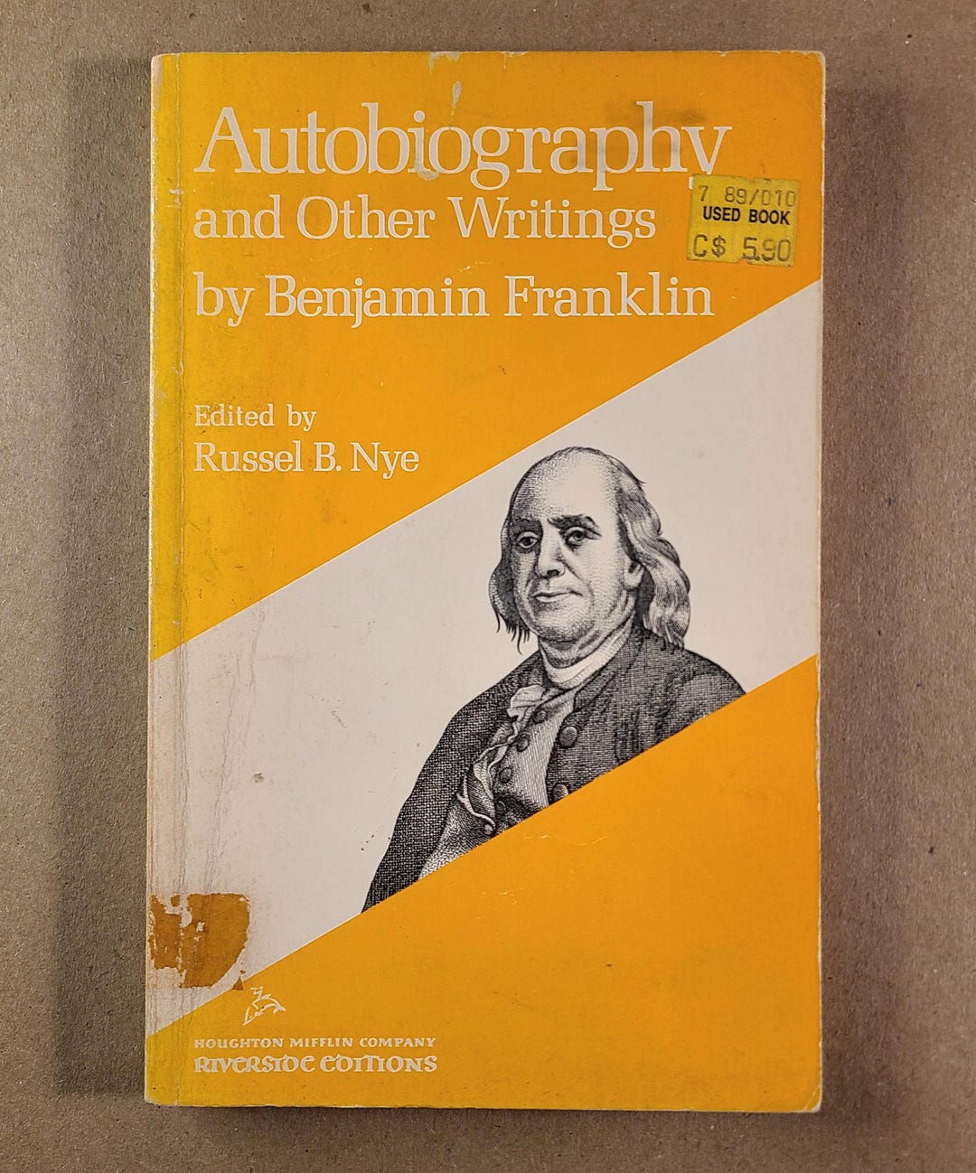 Benjamin Franklin Autobiography- With Other Writings- Riverside ...