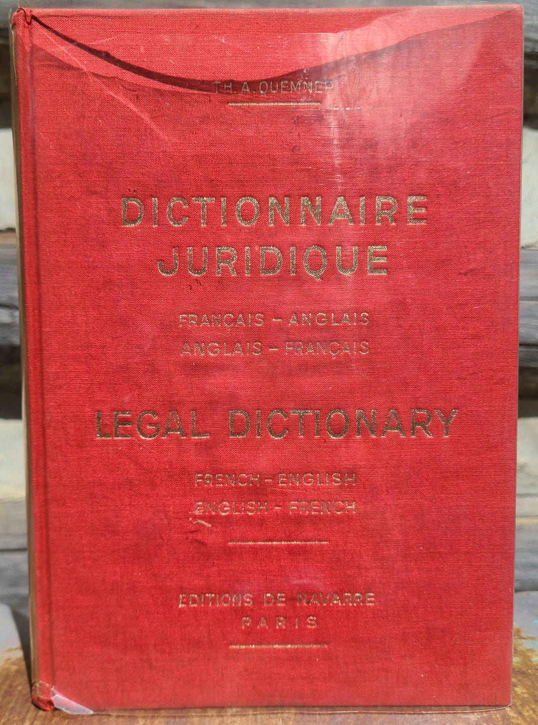 French Legal Dictionary/dictionnaire Juridique/english French French ...