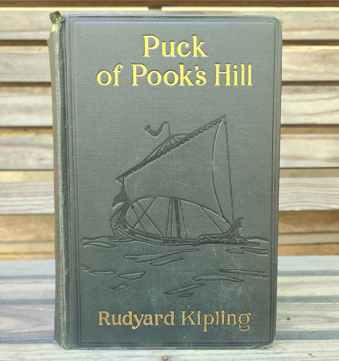 C. 1905 Antique Rudyard Kipling Books/puck of Pooks Hill/illustrated ...