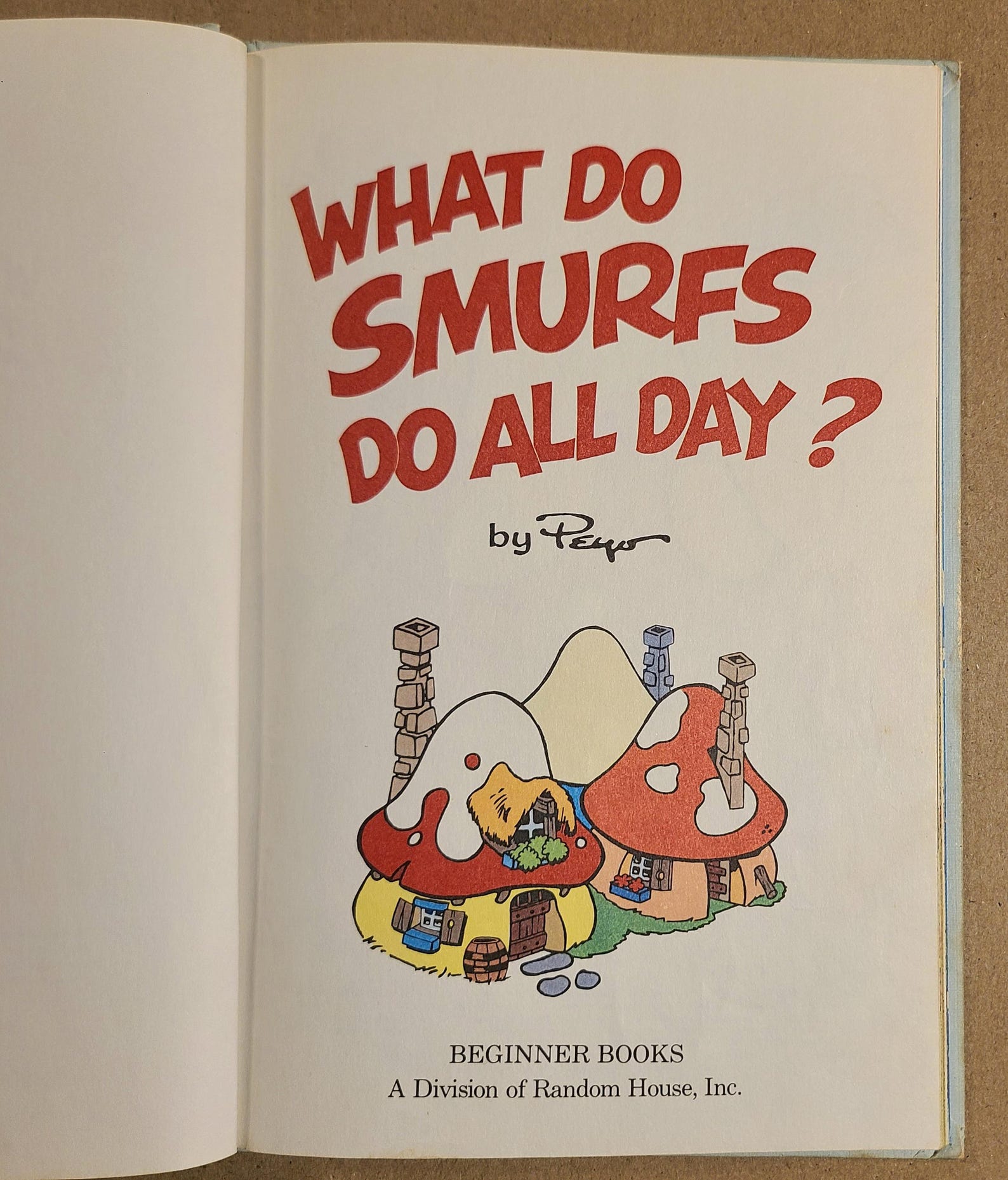 1983 What Do Smurfs Do All Day?/1980s Vintage Children's Books/kids ...
