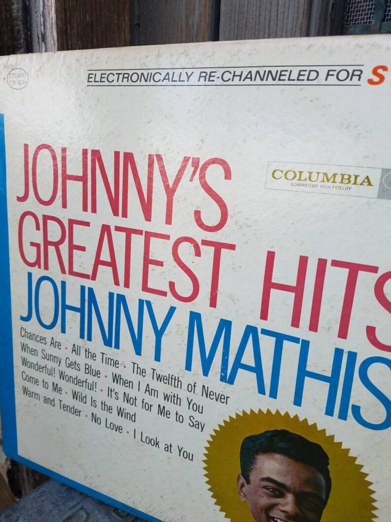 Johnny Mathis Greatest Hits/vintage/albums/columbia/1960s - Etsy