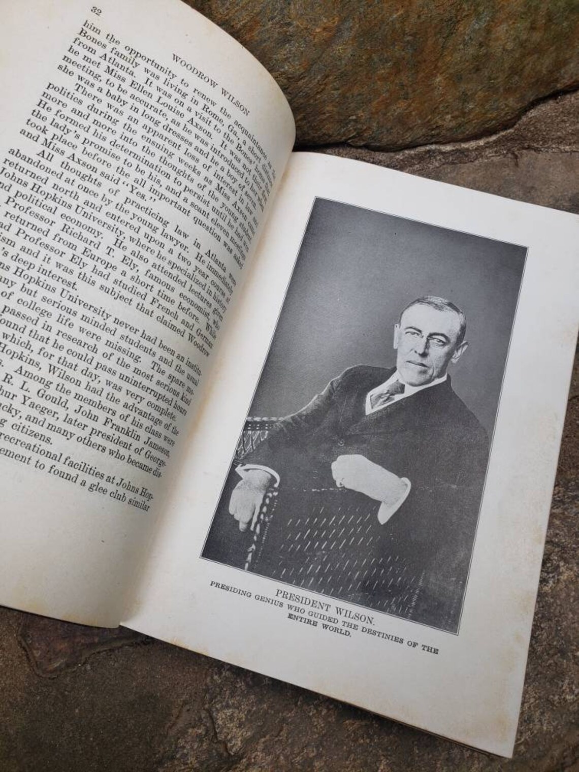 1919/Woodrow Wilson His Life at Work/Antique American History | Etsy