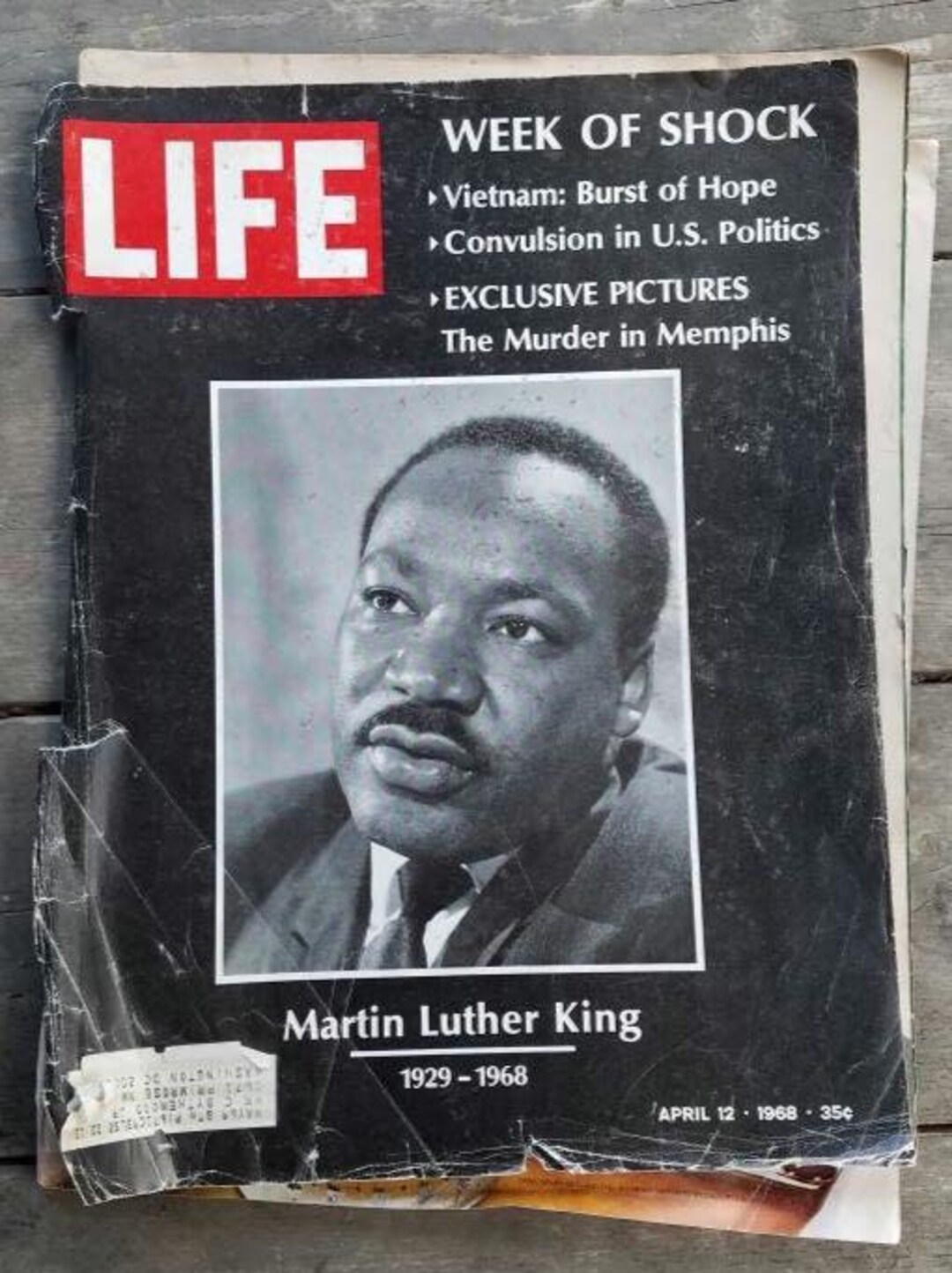 1968 LIFE Magazine Martin Luther King Murdered/american History/history ...