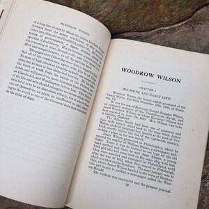 1919/woodrow Wilson His Life at Work/antique American History Books/wwi ...