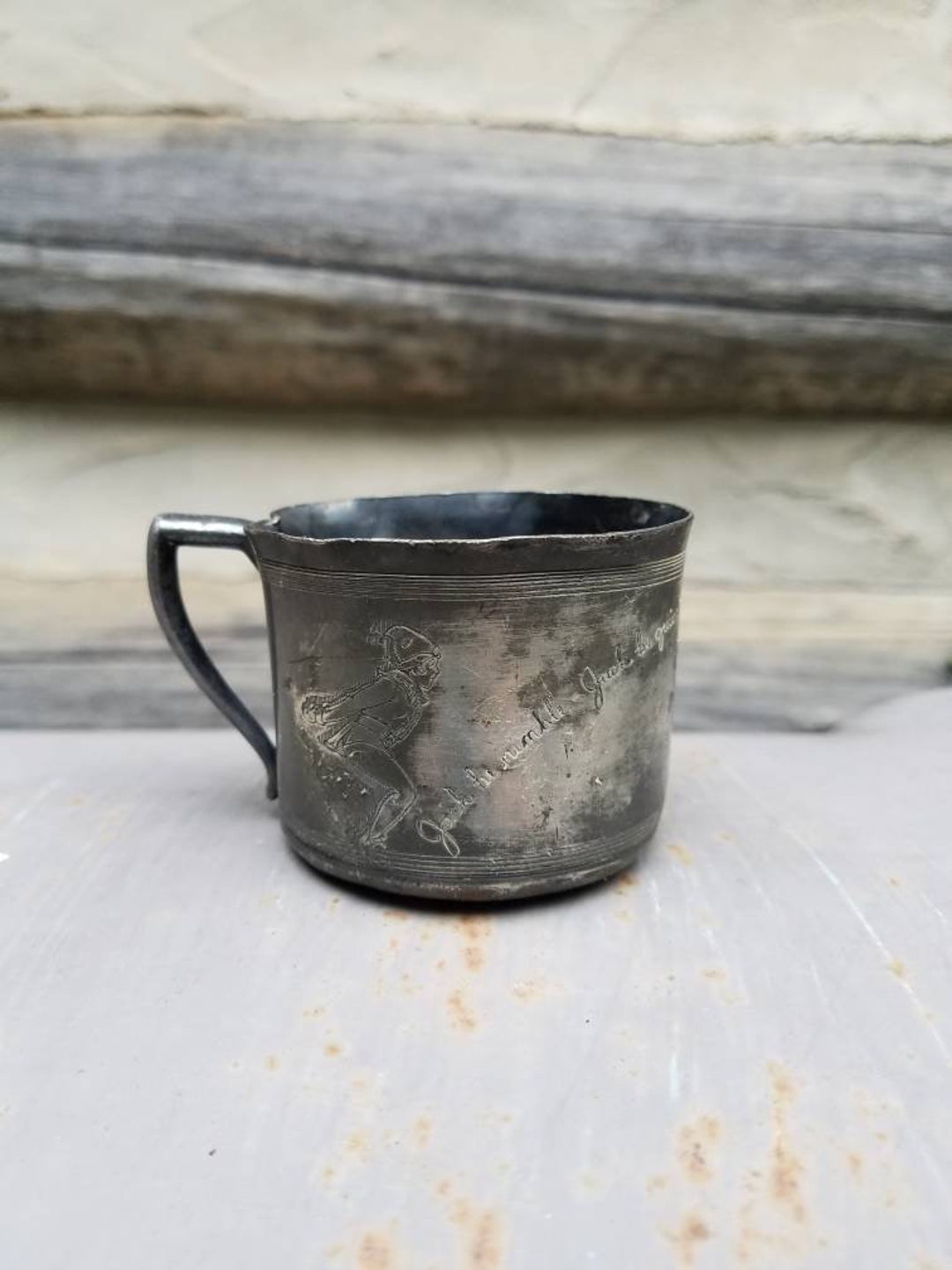 Antique Baby Cup/tudor Plate Oneida Community/jack Be Nimble Nursery ...