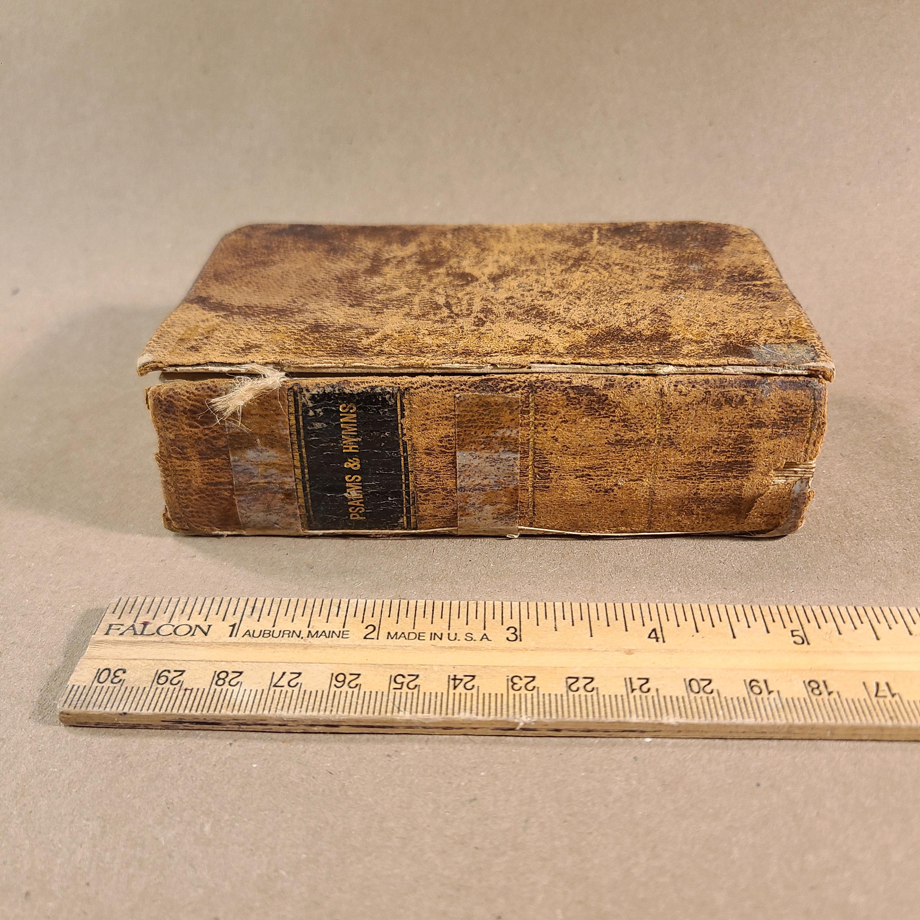 C.1848 Antique Psalms/hymnal Book-1800s Antique Books/christian/bibles ...