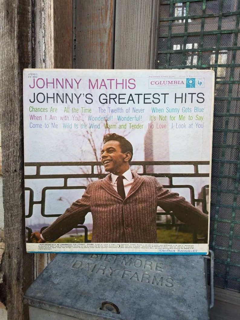 Johnny Mathis Greatest Hits/vintage/albums/columbia/1960s - Etsy
