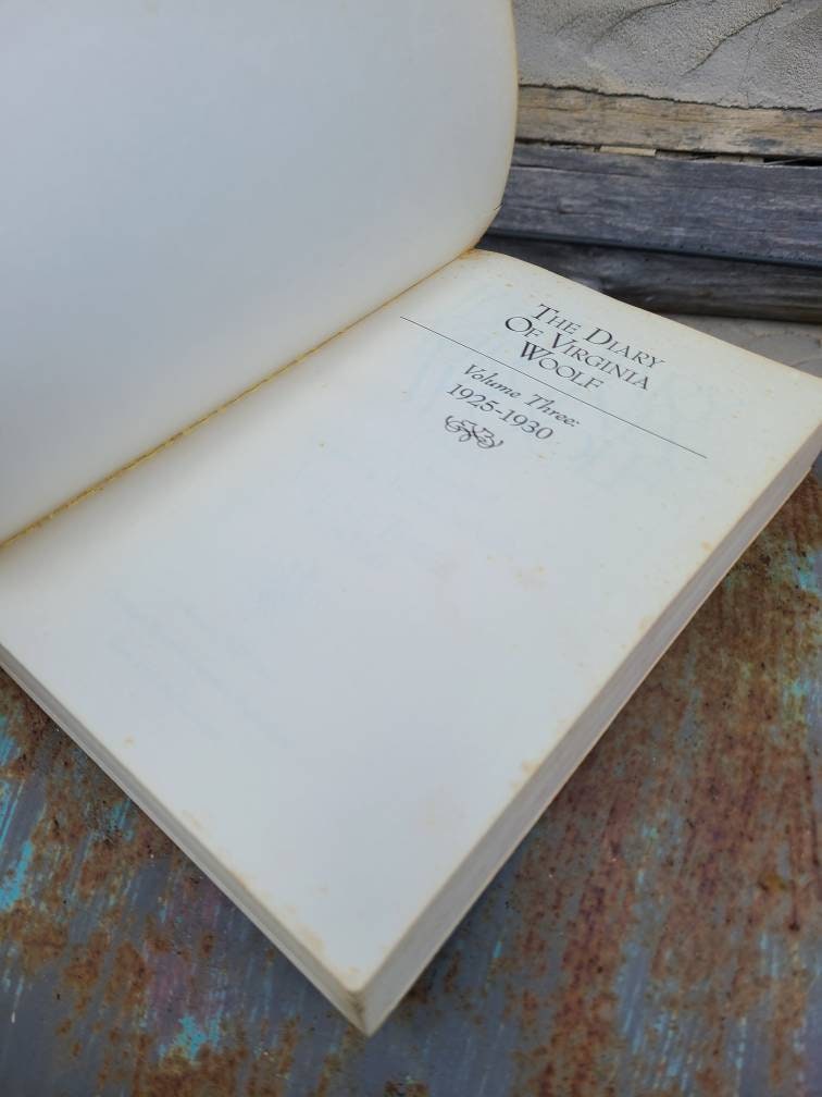 The Diary of Virginia Woolf/volume 3 1925-1930/diaries/vintage - Etsy UK