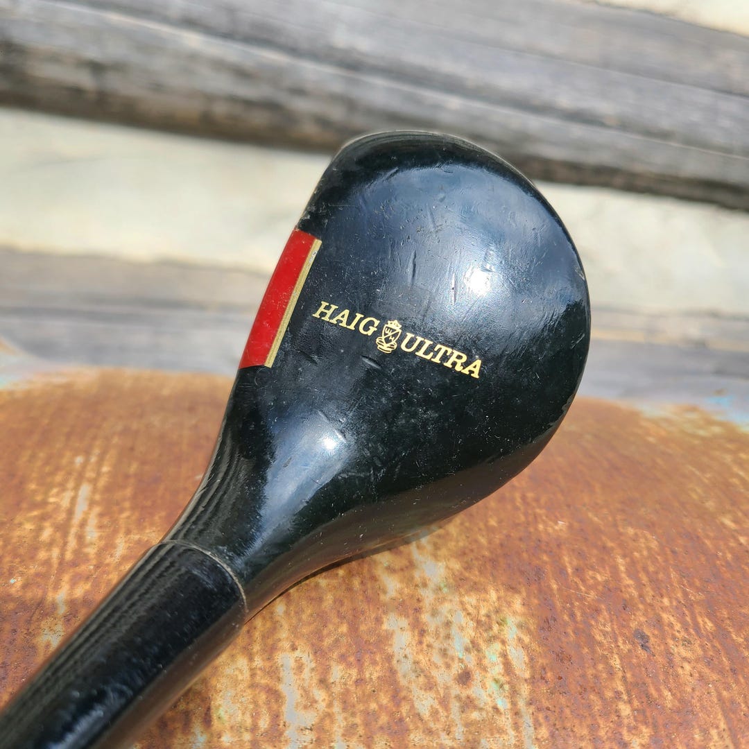 HAIG ULTRA 3 Wood/vintage/wooden/golf Clubs/c 1950s 1960s/black/red ...