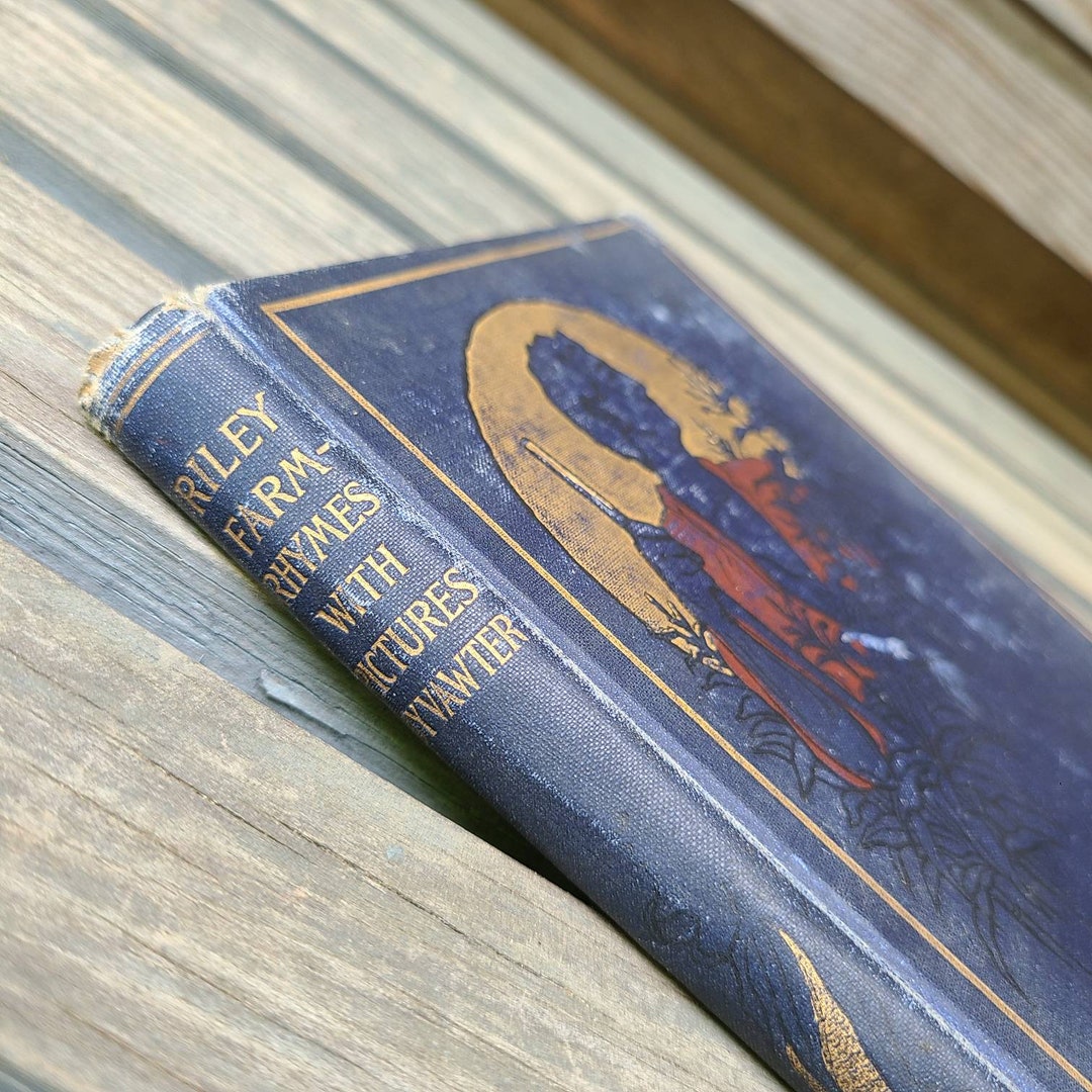 1901 Riley Farm-rhymes/antique Poetry Books/illustrated/blue Hardcover ...