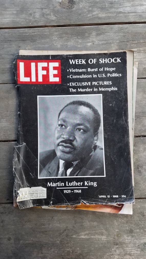 1968 LIFE Magazine Martin Luther King Murdered/american | Etsy