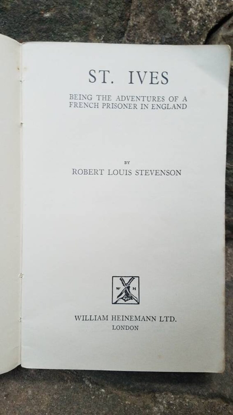 1944/st. Ives/robert Louis Stevenson/1940s - Etsy