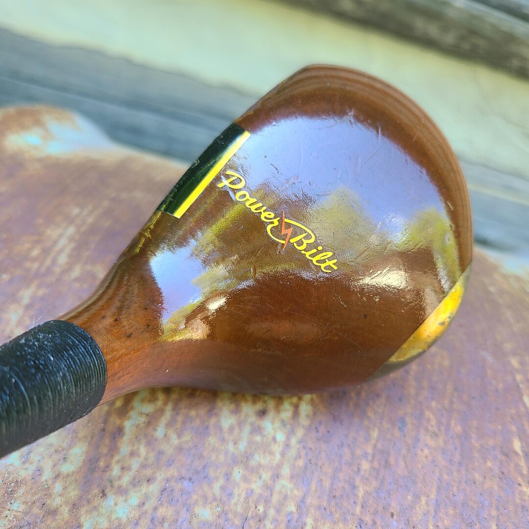 Vintage Genuine Persimmon Golf Club/driver/citation Powerbilt/wood ...