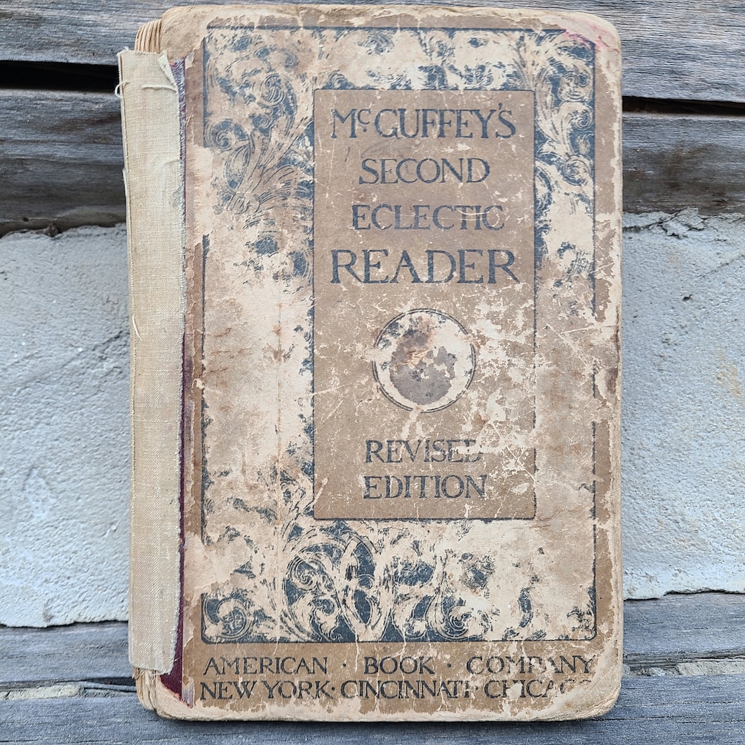 Mcguffey's Second Eclectic Reader/antique School Readers/shabby ...