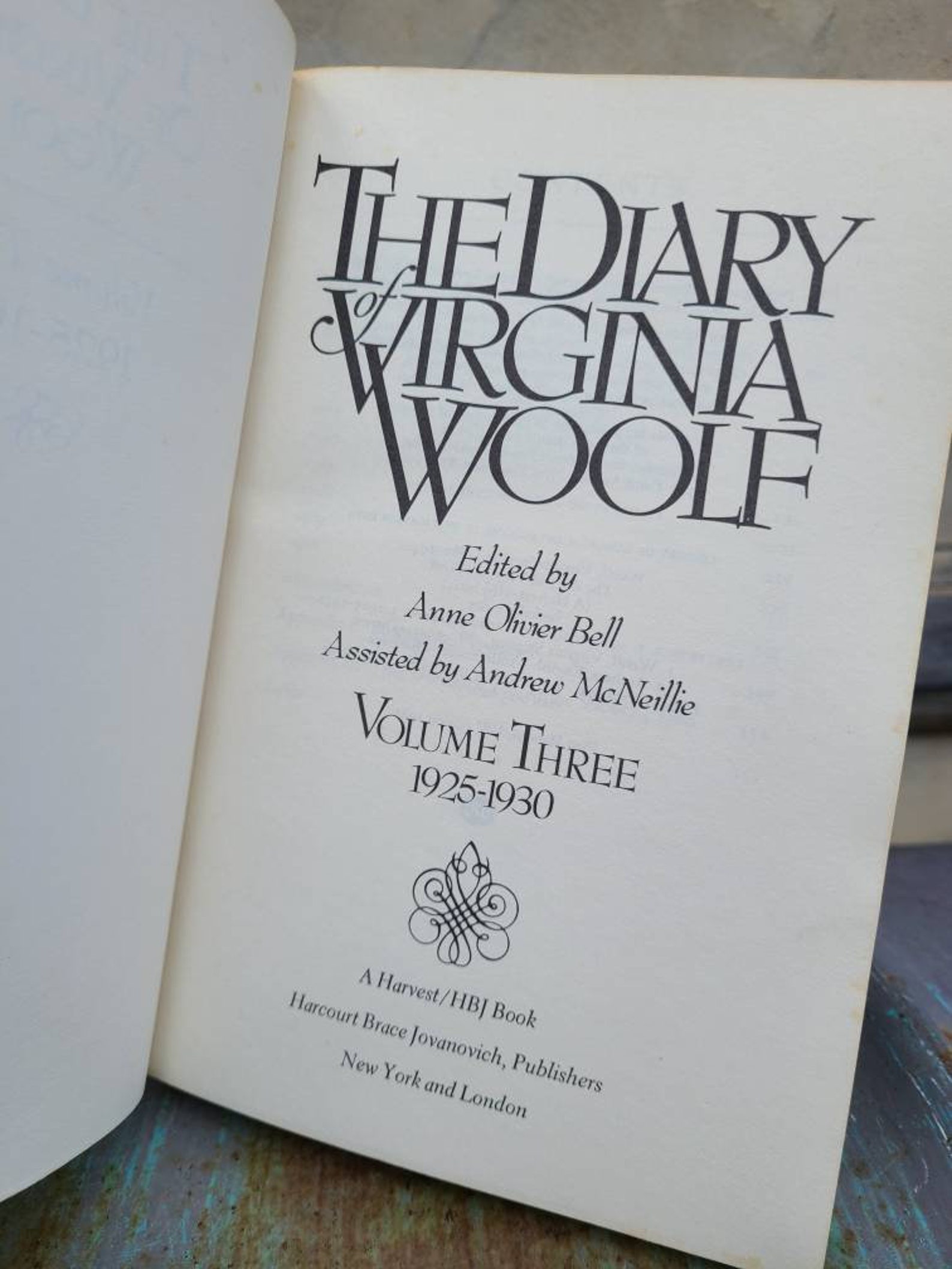 The Diary of Virginia Woolf/volume 3 1925-1930/diaries/vintage - Etsy UK