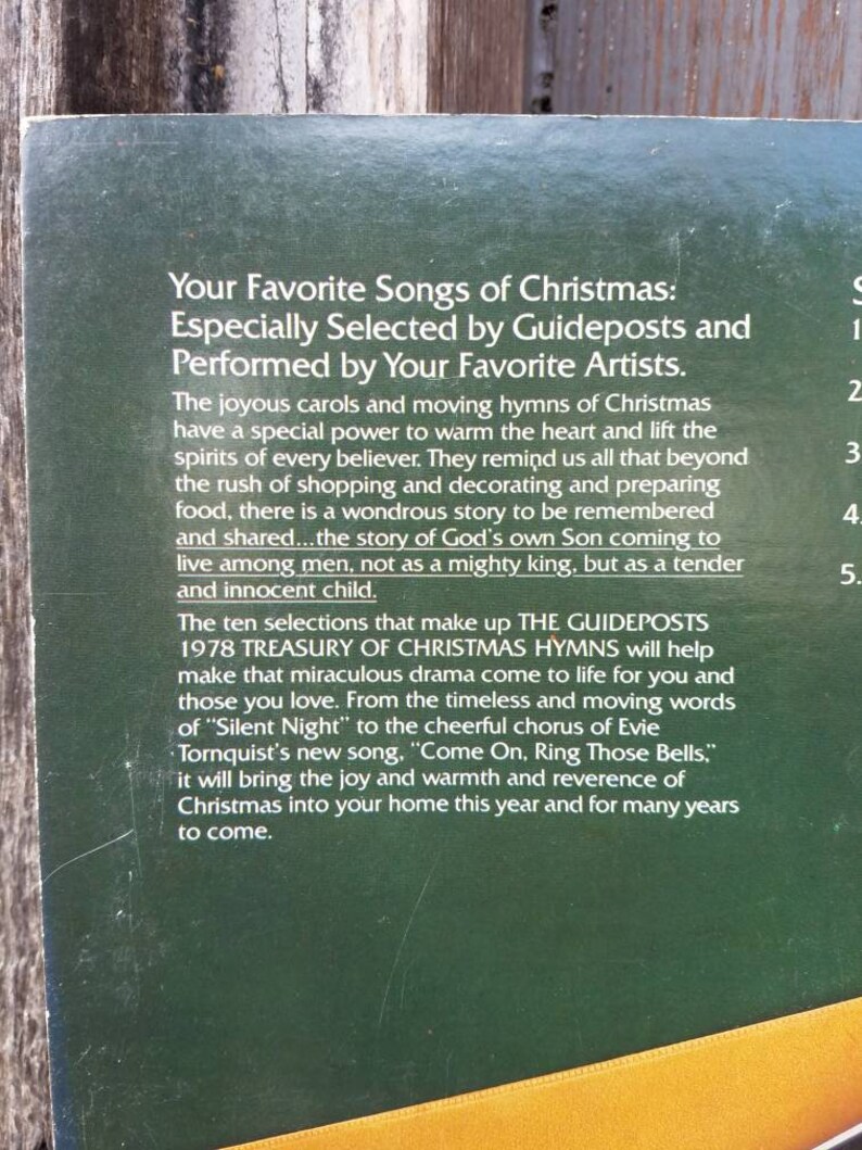 Vintage Christmas Record/guideposts 1978 Treasury of Christmas | Etsy
