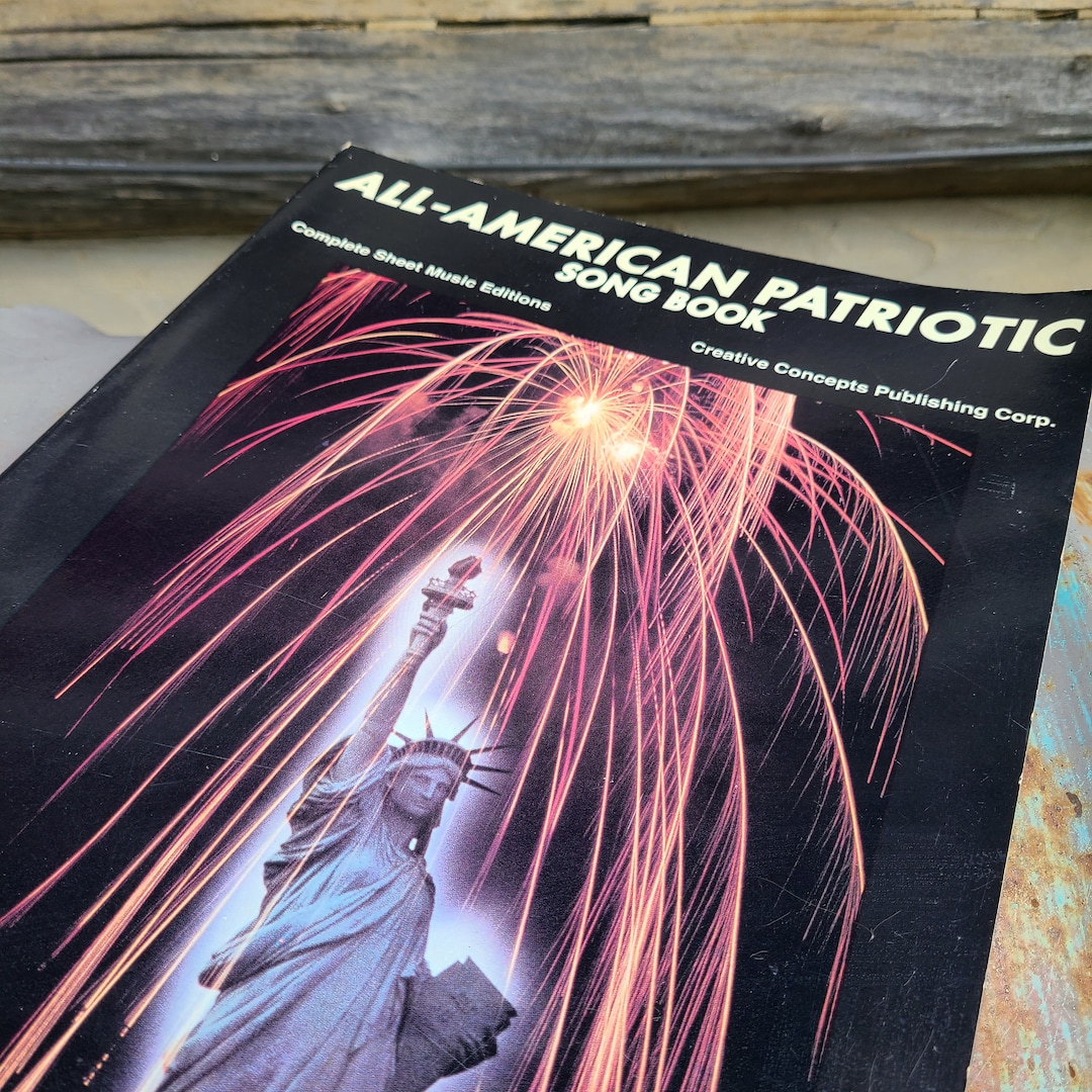 Patriotic Song Book/all American/sheet Music/songs/vintage/4th - Etsy