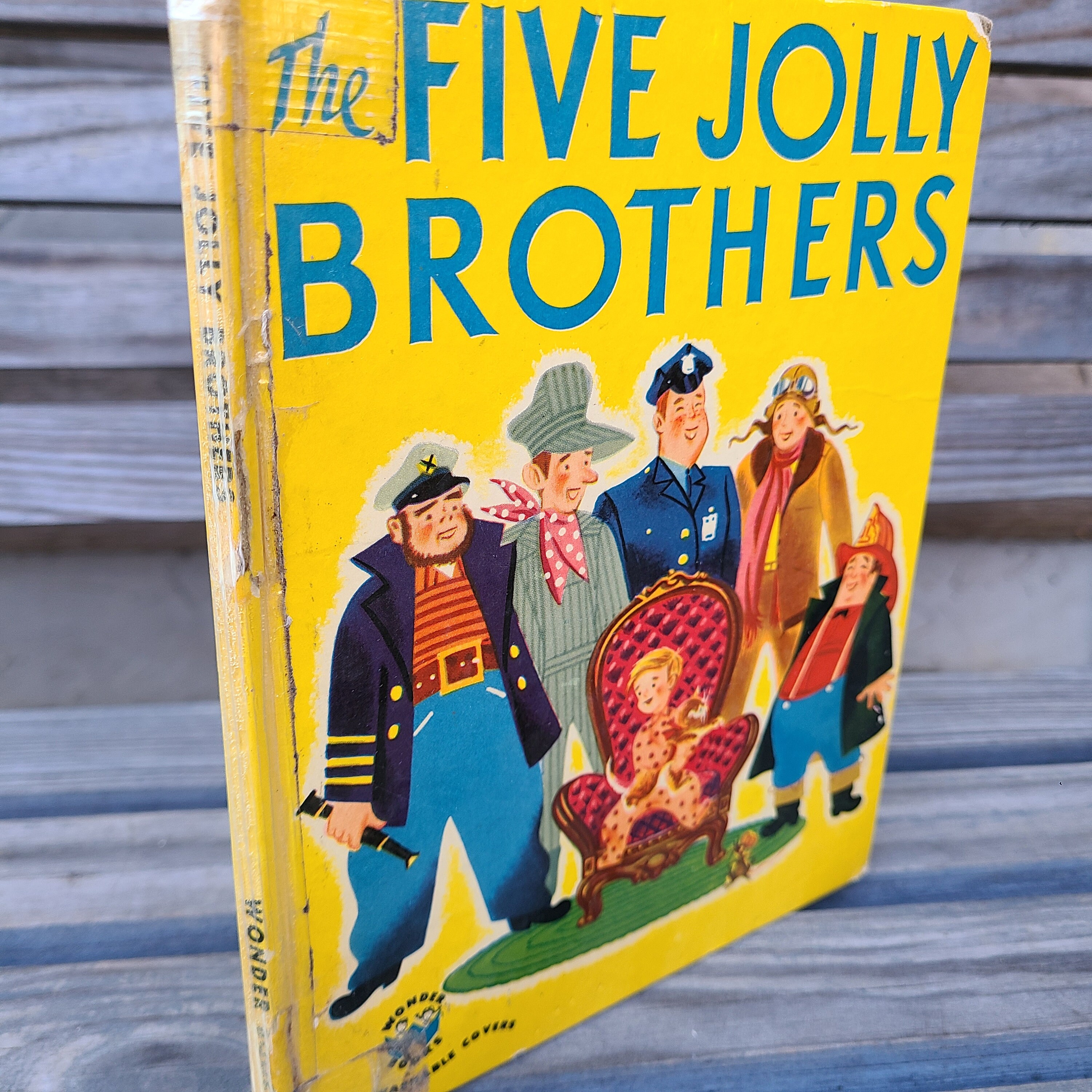 1950s Childrens Books/five Jolly Brothers/illustrated/vintage/hardcover ...