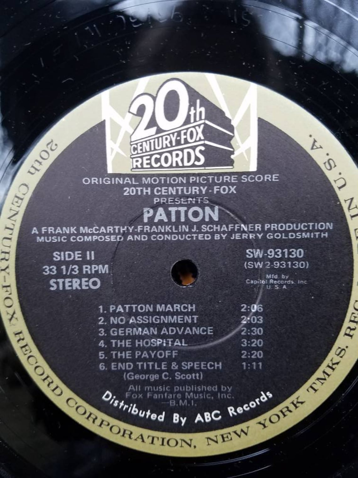 Patton/Vintage Album/Vinyl Records/Original Motion Picture | Etsy