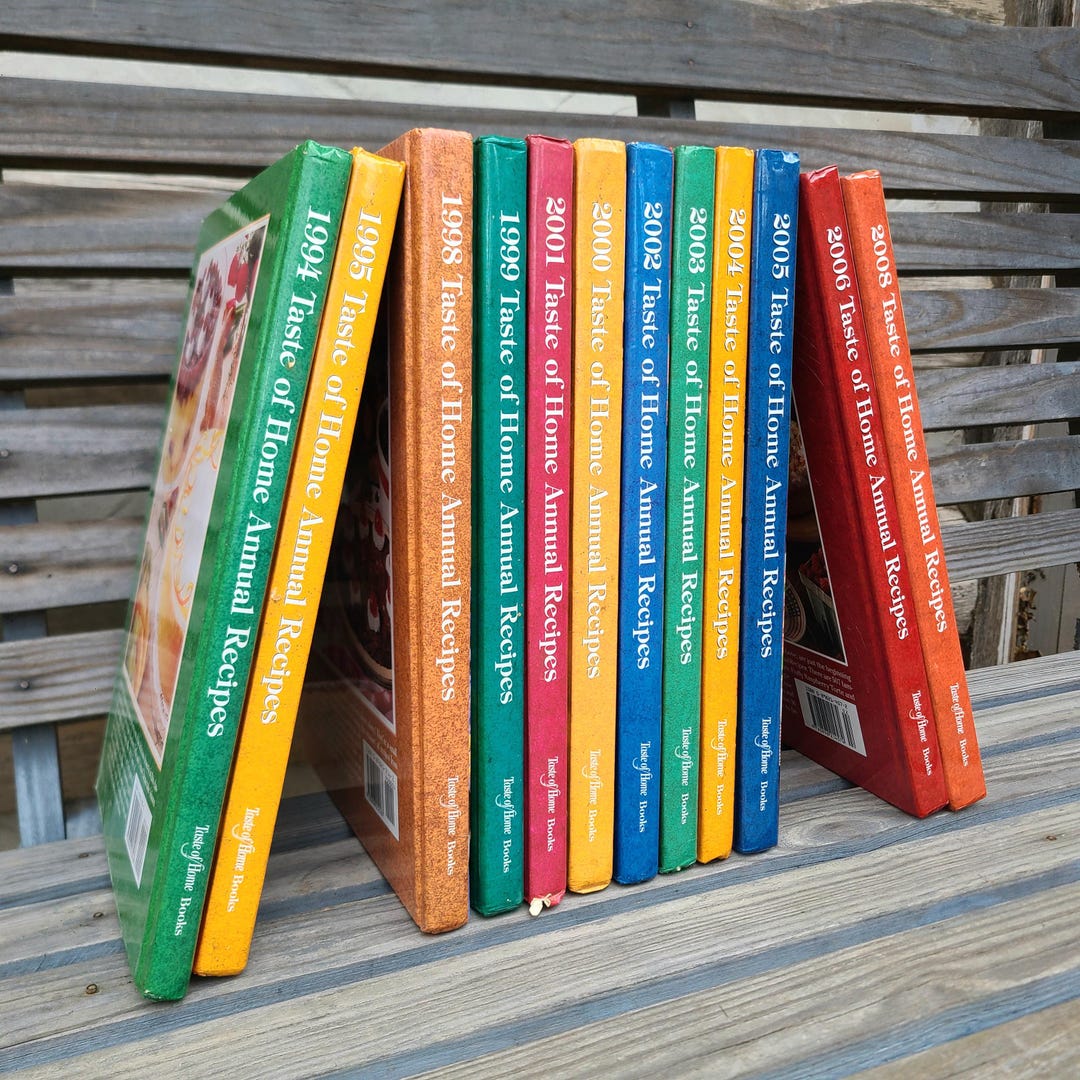 1990's/early 2000's Cookbooks Lot/taste of Home Annual Recipes/vintage ...