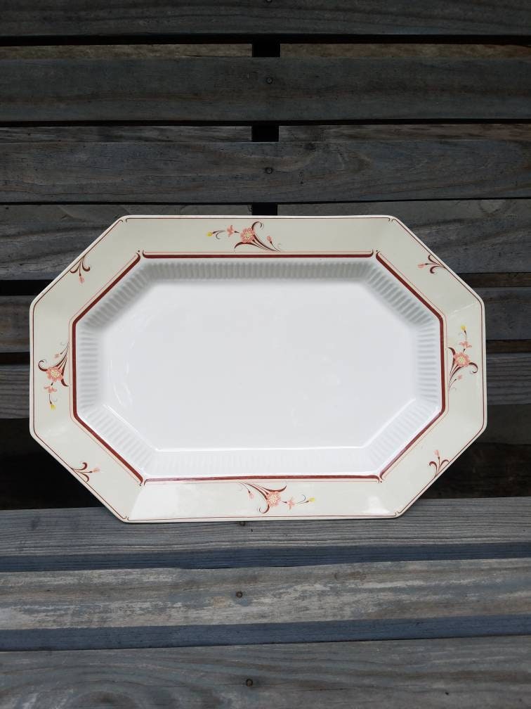 Nikko Classic Collection Octagonal Cream Colored Platter | Etsy