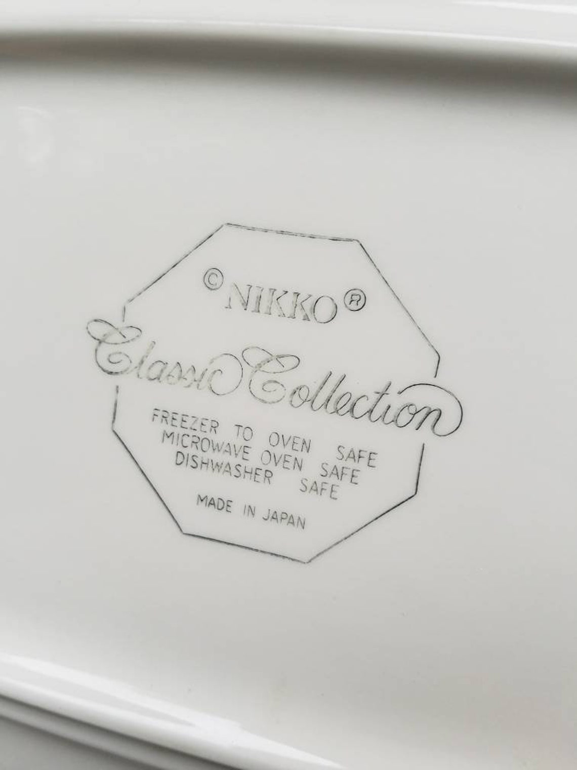 Nikko Classic Collection Octagonal Cream Colored Platter - Etsy