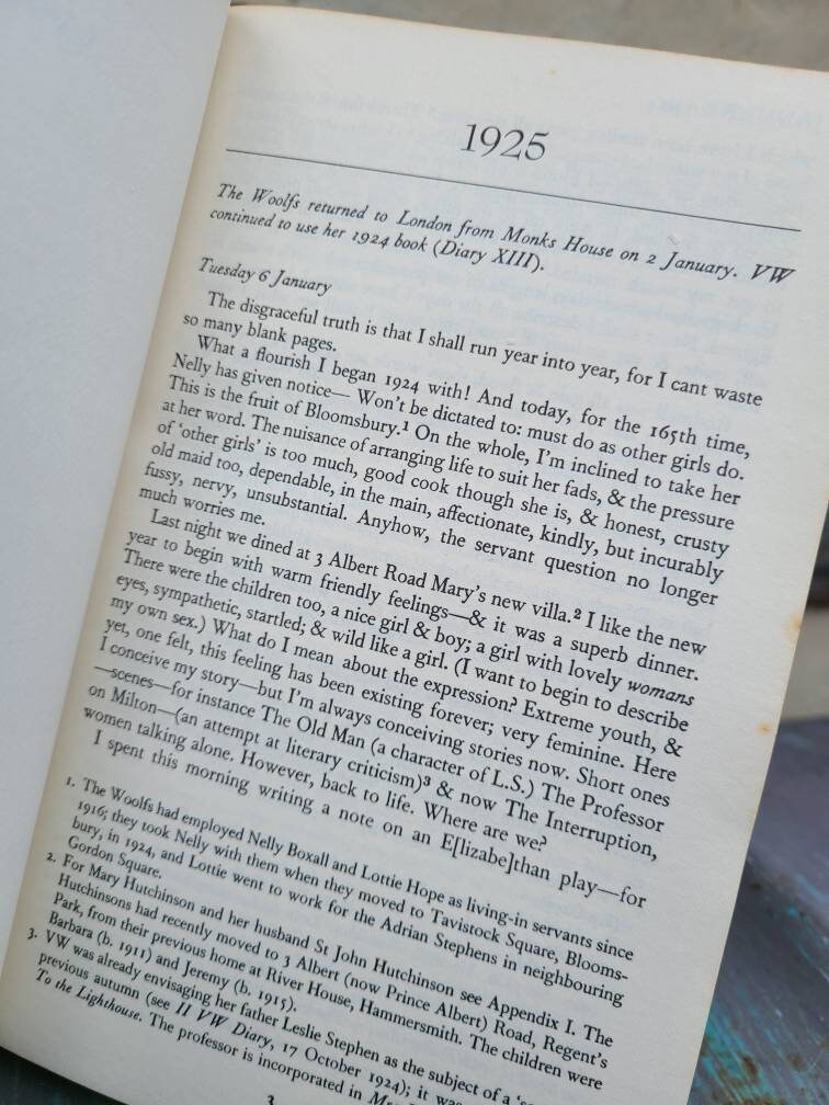 The Diary of Virginia Woolf/volume 3 1925-1930/diaries/vintage - Etsy UK