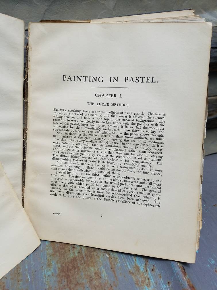 Art of Painting in Pastel/art Books/vintage/art History/pastels ...