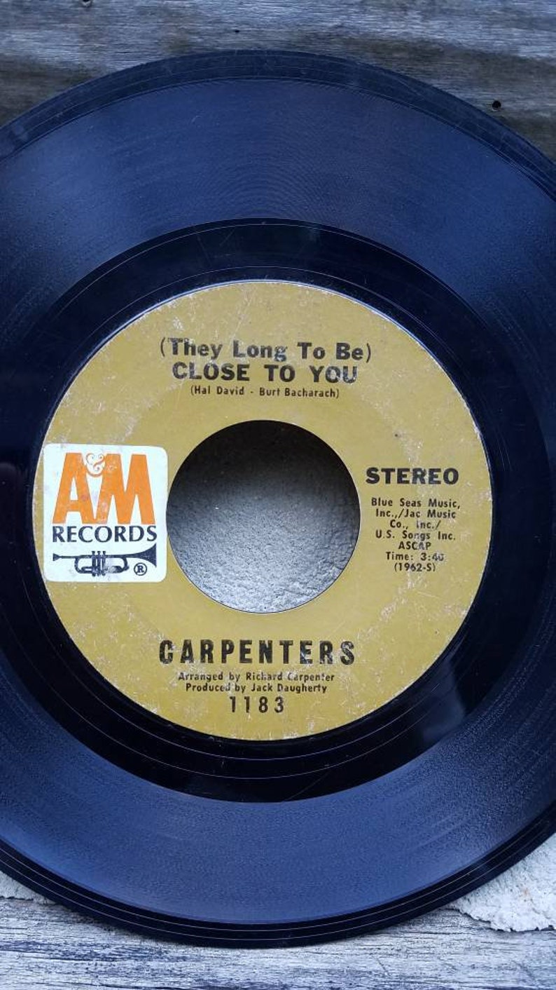 Carpenters 45 RPMS Vinyl Single/vintage Records/i Kept on - Etsy
