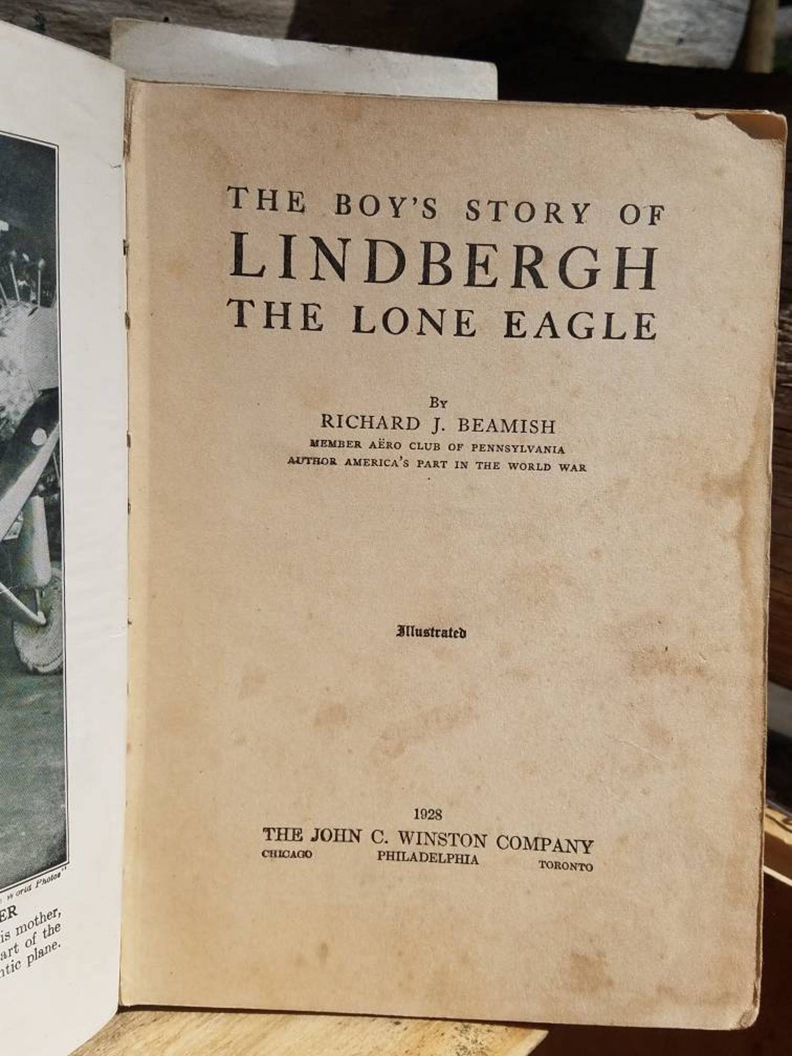 1920's Charles Lindbergh Vintage Books 1928 Boy's - Etsy