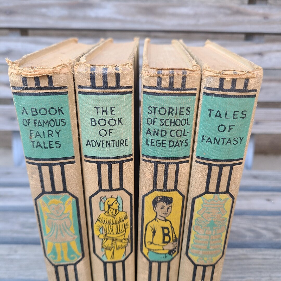 1955 Young Folks Library 4 Books/1950s Vintage/childrens Books/mid ...