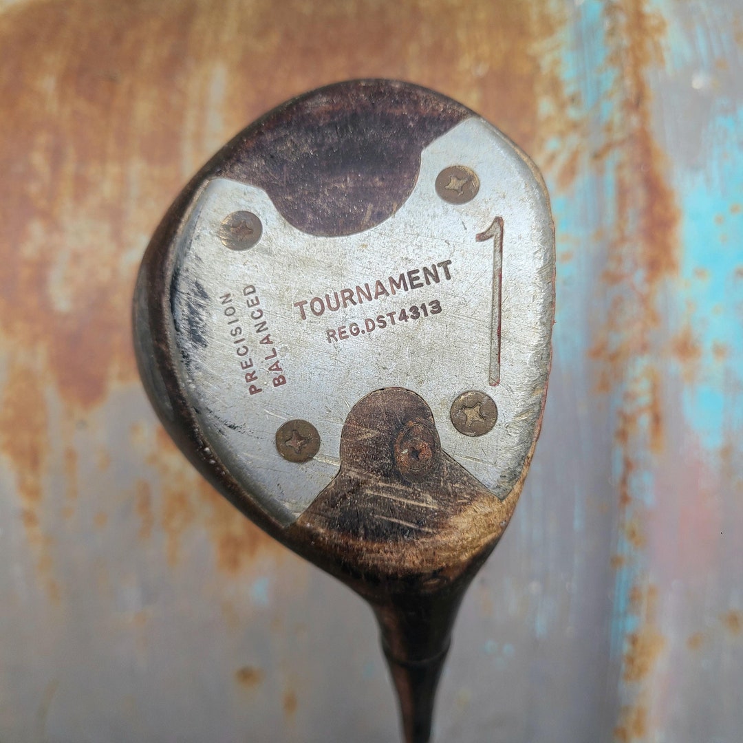 Vintage Golf Club/wooden Driver/old Golfing Equipment/denny Shute ...