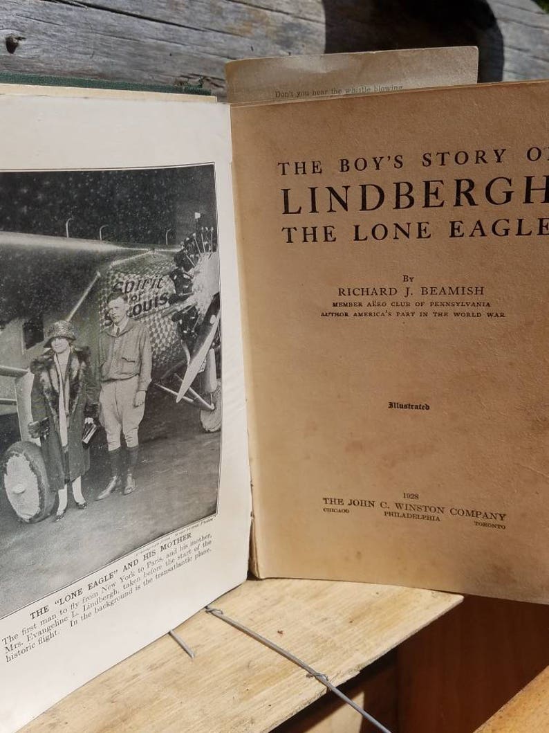 1920's Charles Lindbergh Vintage Books 1928 Boy's - Etsy