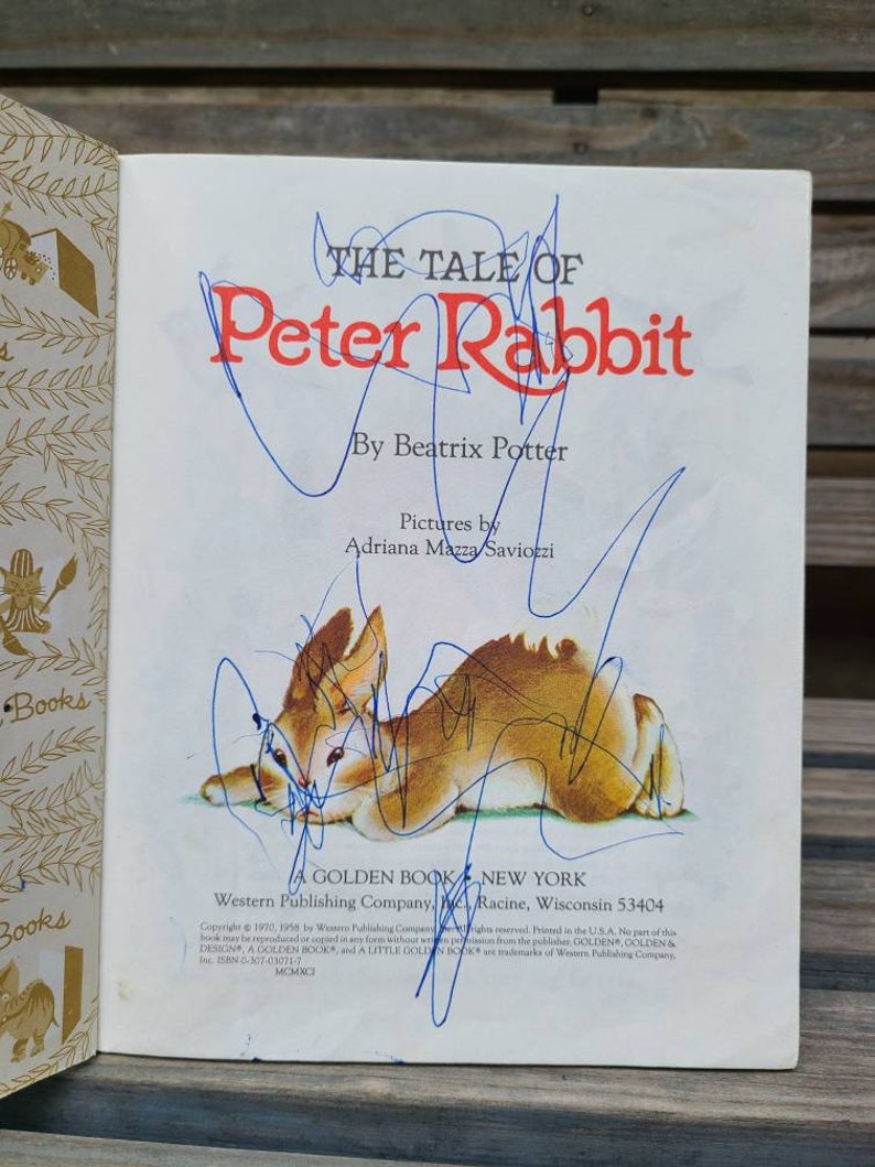 Tale of Peter Rabbit/little Golden Book/vintage Childrens - Etsy