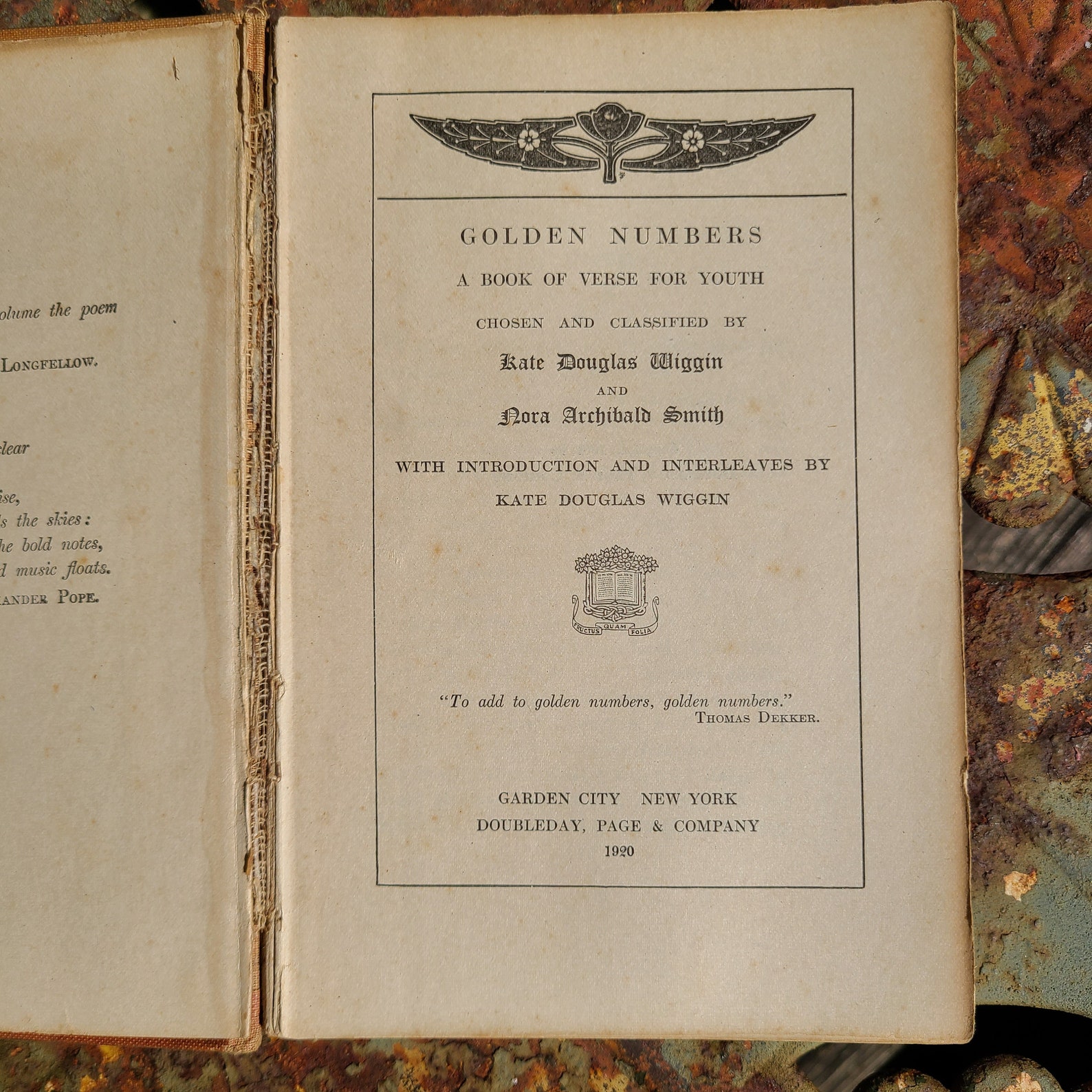 1920/antique Childrens Poetry Books/vintage/1920s/golden Numbers/verses ...