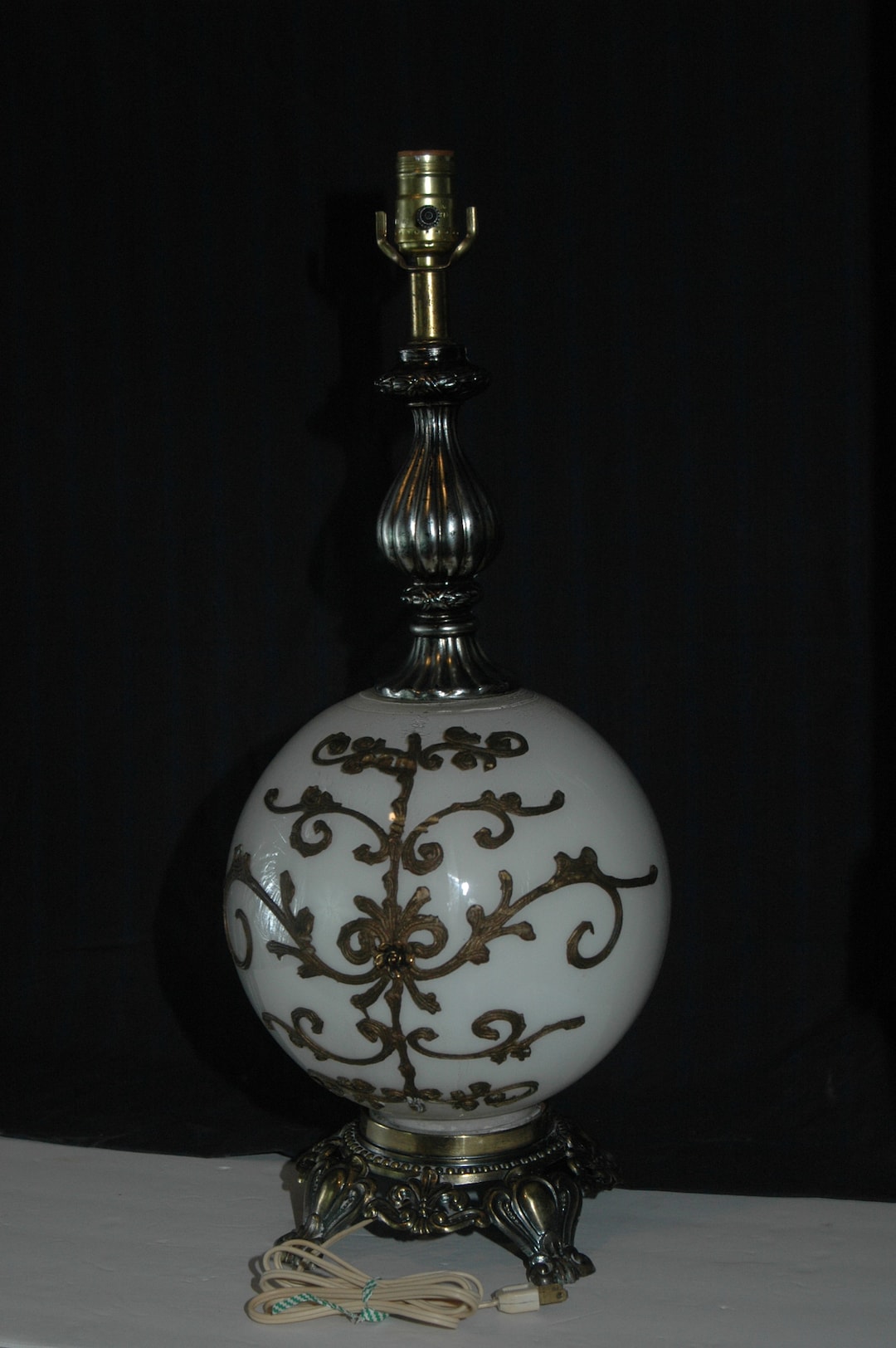 Vintage "carl Falkenstein Style", Hollywood Regency, "white Bubble ...