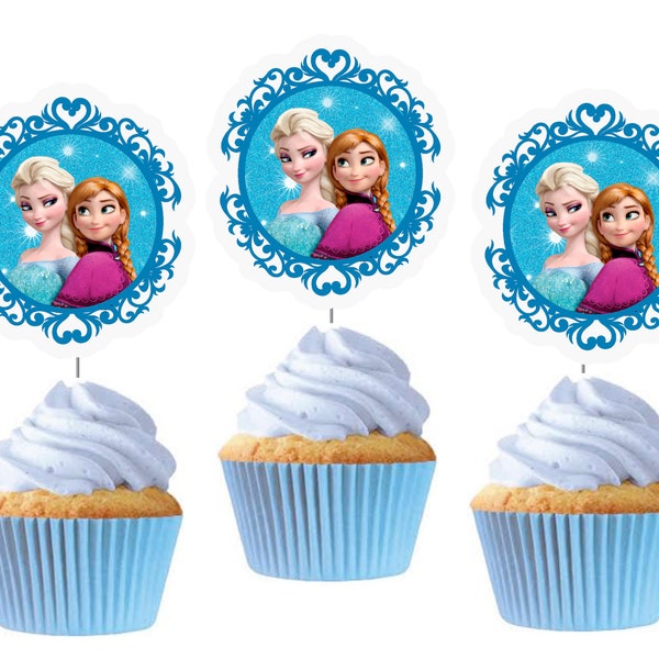 Frozen Cupcake - Etsy