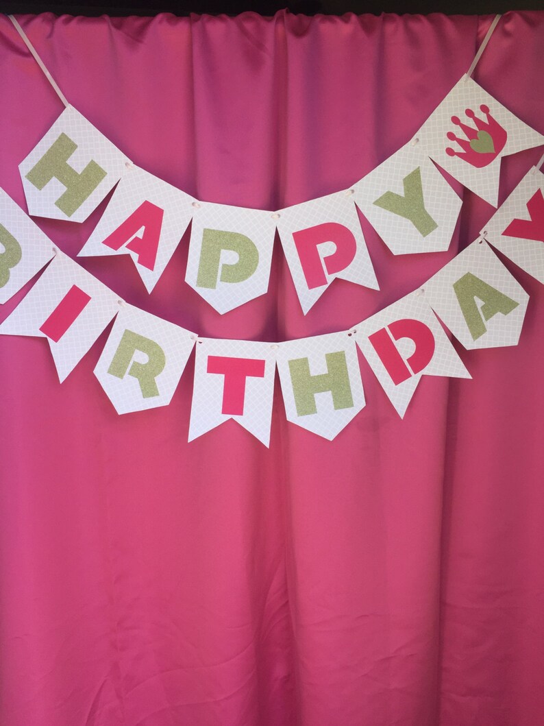 Princess Banner, Princess Party Supplies, Princess Decoration, Princess ...
