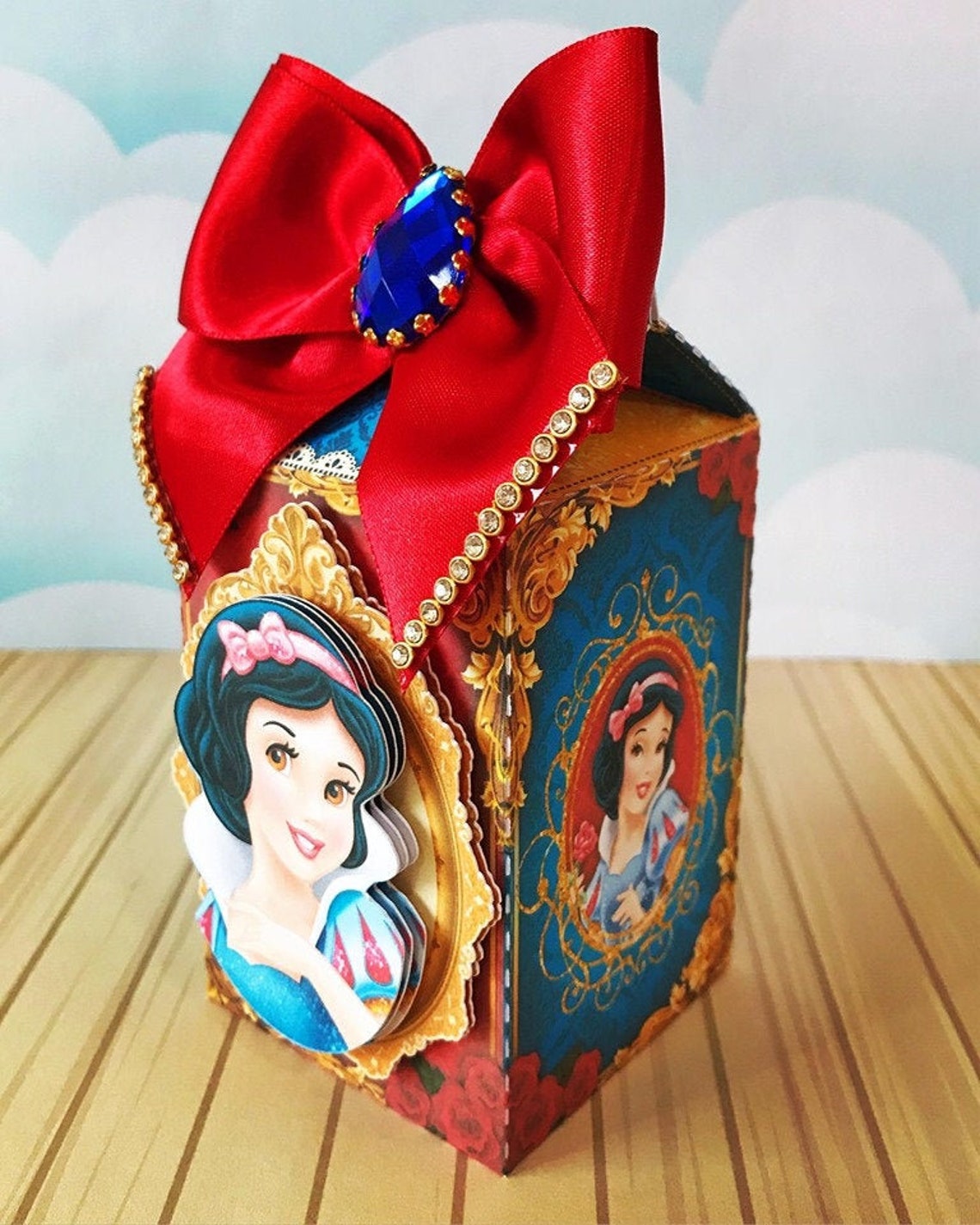 Snow White Party Favors Boxes Personalized Snow White the | Etsy