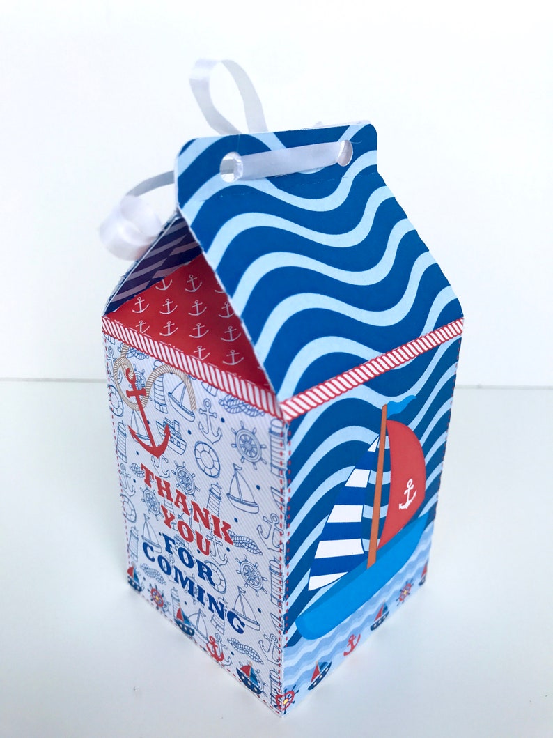 Sailor Favor Boxes Nautical Favor Boxes Sailor Party | Etsy